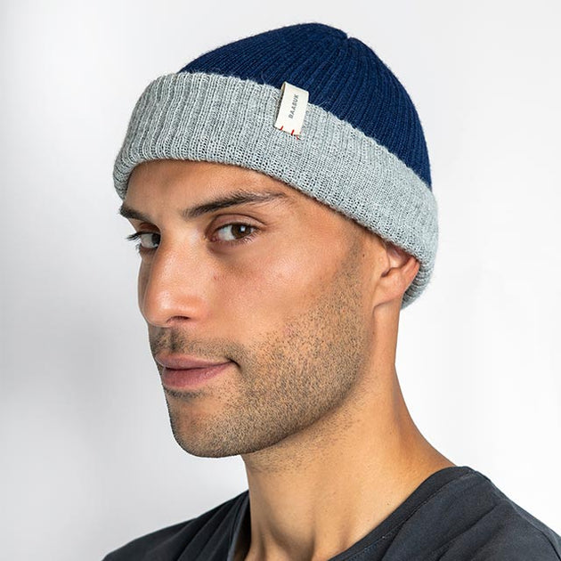 Alpaca Beanies - Reversible Marine Blue – Baabuk